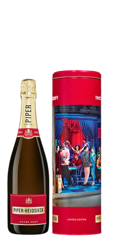 Piper Heidsieck Brut Twist The Script Prohibition Tin Reims NV – Wine ...