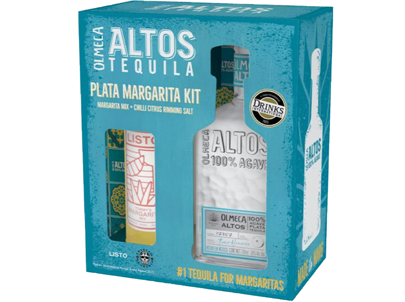 Olmeca Altos Plata Tequila & Margarita Kit Gift Pack 700ml