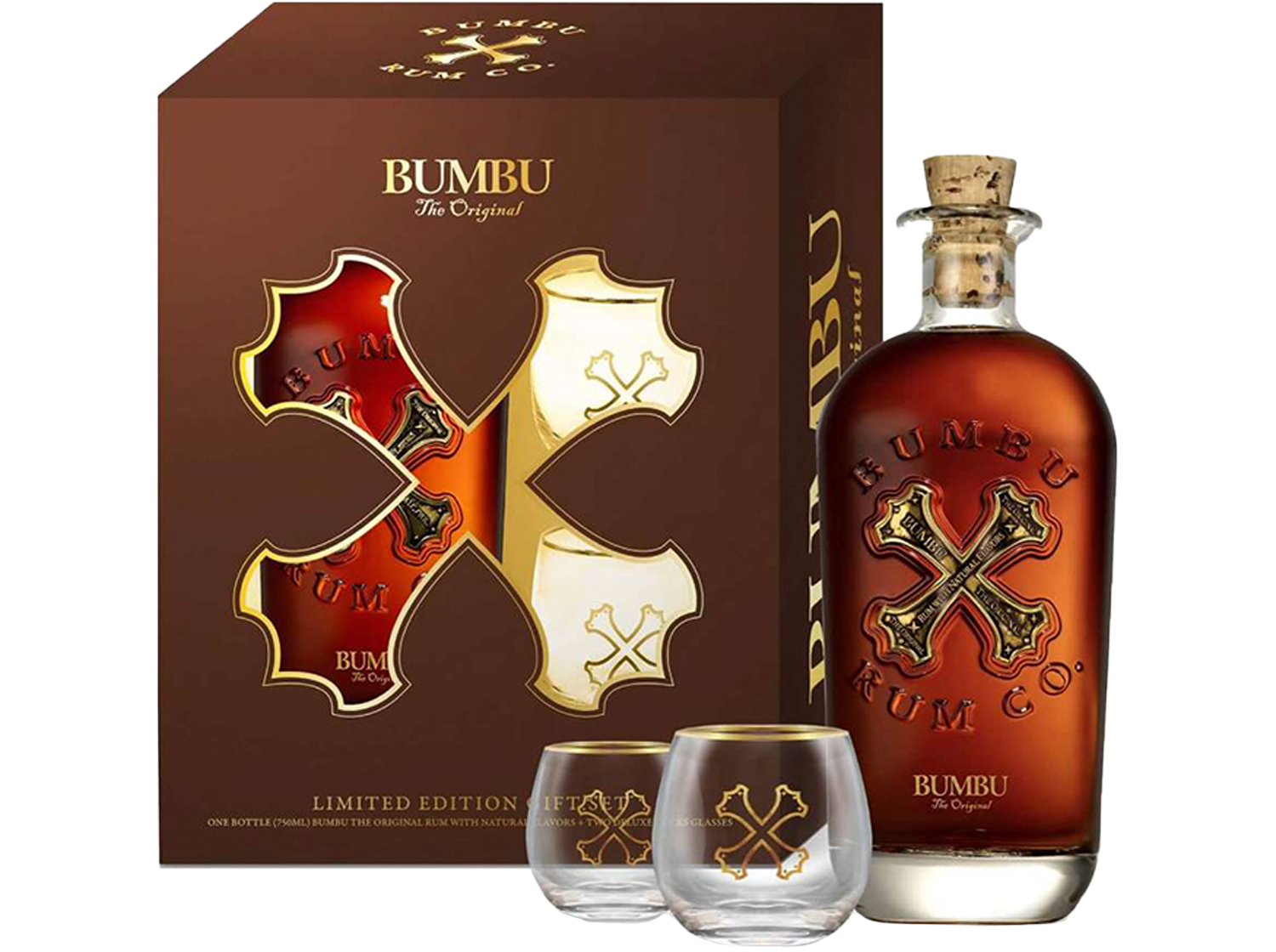 Bumbu Original 700ml 2x Glass Gift Box