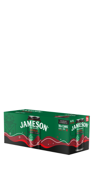 Jameson Cola 6.3% 375ml Cans (10 pack) – Wine Central