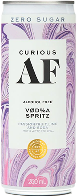 Curious AF Vodka Zero Sugar Spritz 0% 250ml (4 Pack) – Wine Central